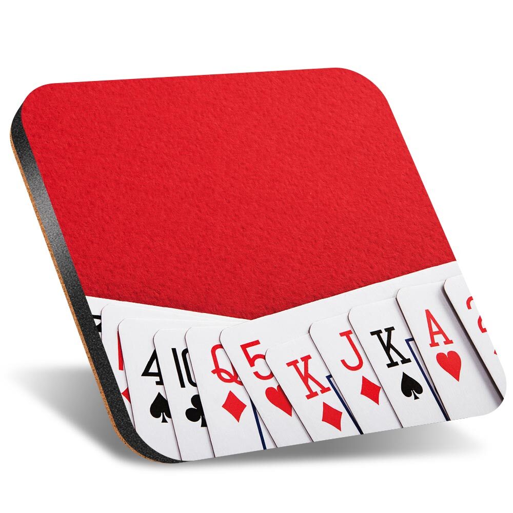 1x Square Coaster 12cm Deck of Cards Poker Card Game #50737 | eBay UK