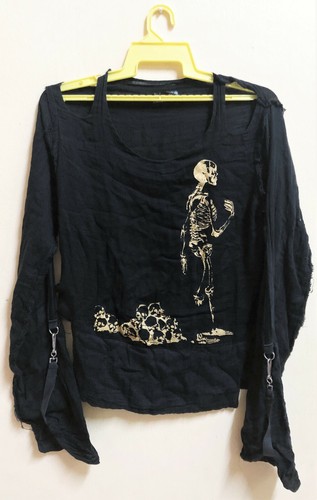 VINTAGE 70/80s ARTIFICIAL EYE KENSINGTON LONDON MUSLIN SHIRT PUNK ...