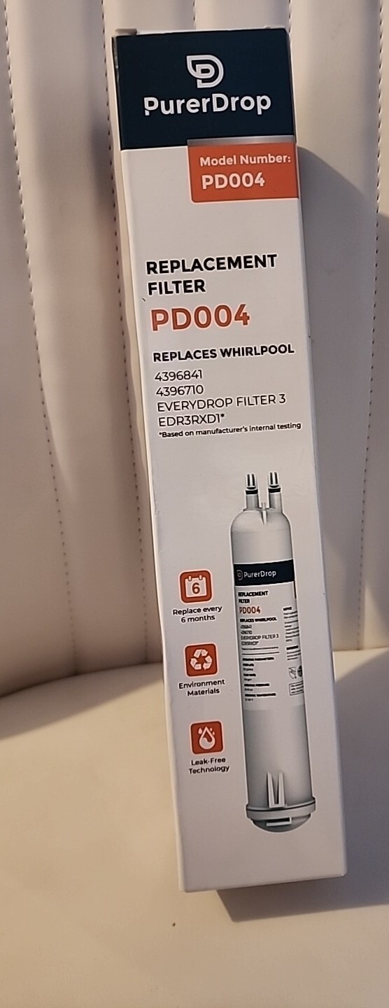 2 Purer Drop PD004 Replacement Water Filter # 3 Type Refrigerator ...