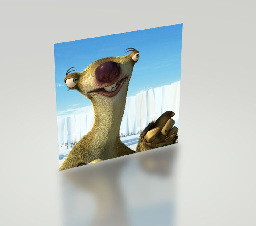 Sid The Sloth Smiling Aufkleber Sticker Ice Age Sid, Scrat, Diego,