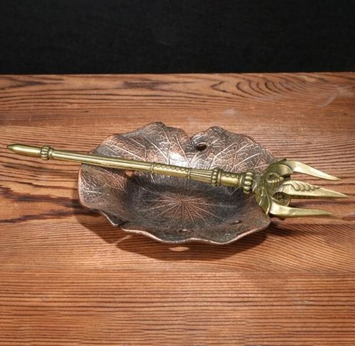 Brass Handmade Hot Neptune Harpoon Trident Statues Pet Antiques Rare ...