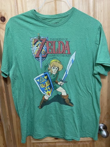 The Legend Of Zelda T-Shirt Men's 2019 Large Green Official Nintendo ...