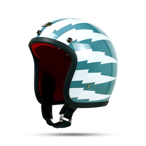 CUSTOM VINTAGE OPENFACE HELMET SLIMHEAD 500TX THUNDER BOBBER CHOPPER ...