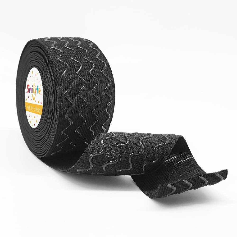 Silicone Gripper Elastic Band Non-Slip Gripper Elastic for Sewing 2 ...