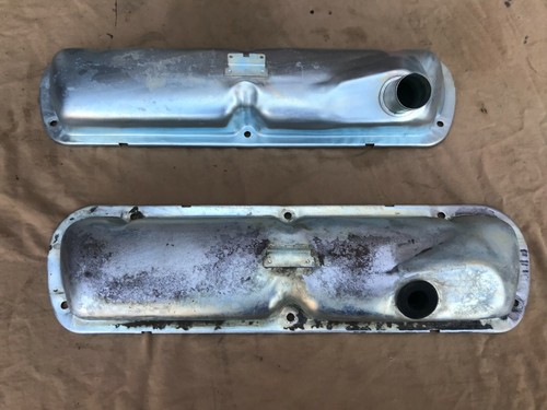 Ford 260 289 V8 engine motor valve cover pair cleaned plated Excellent ...