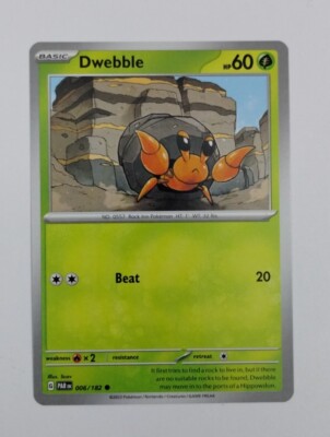 Pokemon TCG *Dwebble* 006/182 S&V Paradox Rift Non-holo | eBay