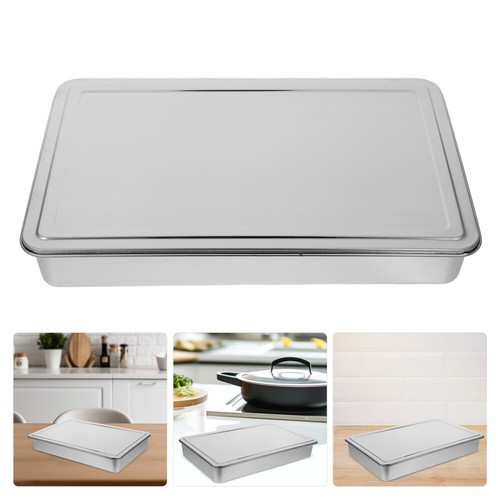 Bakeware Toaster Oven with Lid Stainless Steel Rectangle Baking Pan | eBay