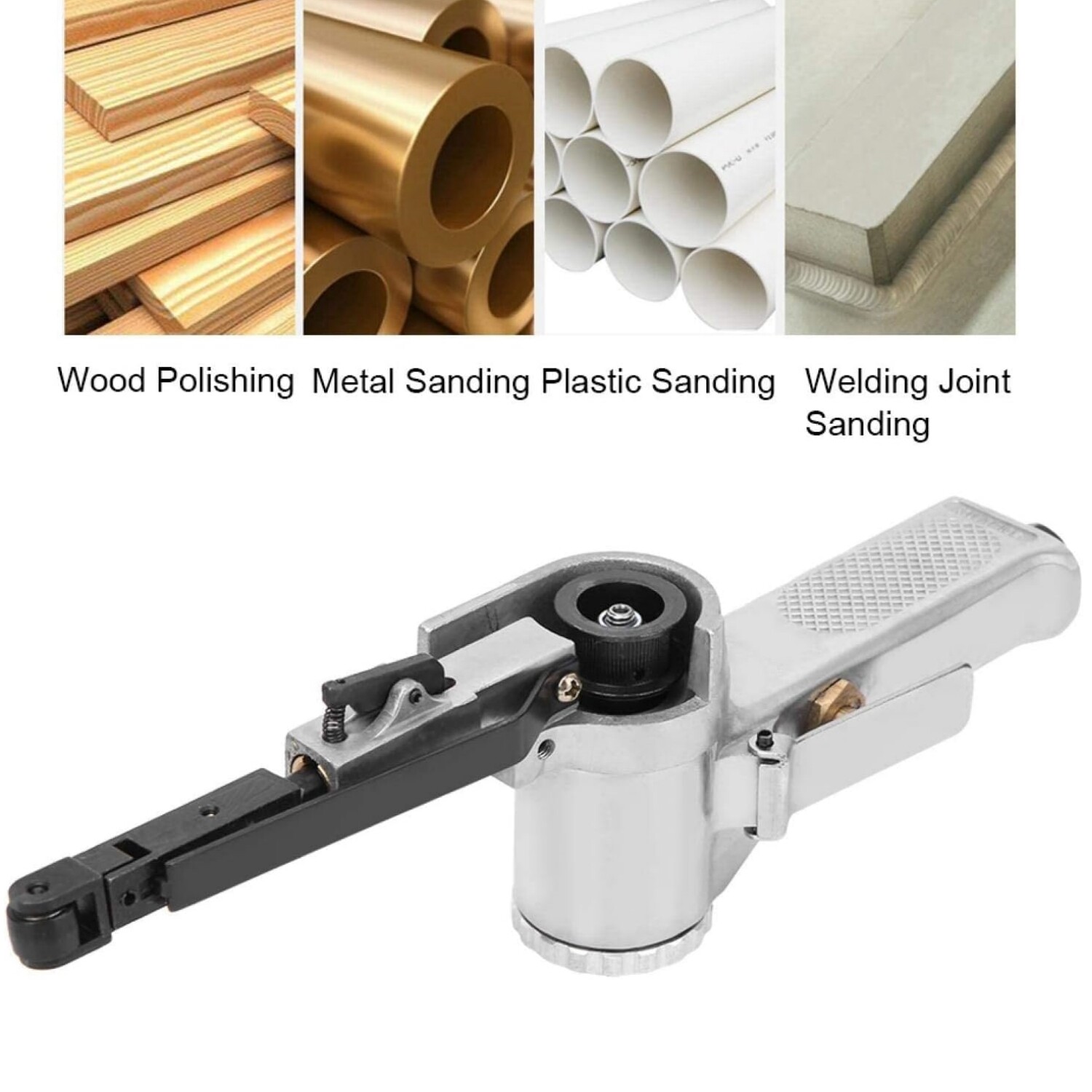 NEW 330 x 10mm Wide Air Finger Belt Sander Power File Detail Sanding ...