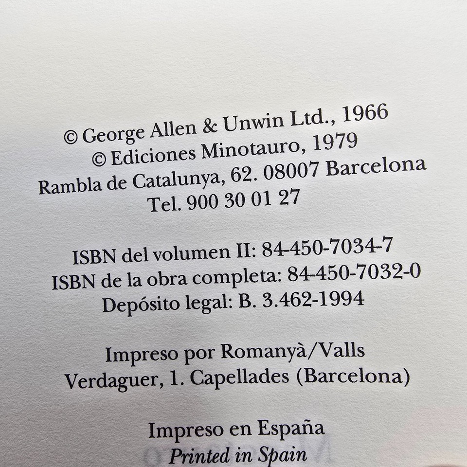 EL SENOR DE LOS ANILLOS II J.R.R. Tolkien - Hardcover (Spanish) 1979 ...