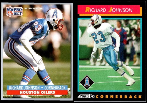 Richard Johnson Houston Oilers (2) Card Lot - LIMITED EDITION – RARE ...
