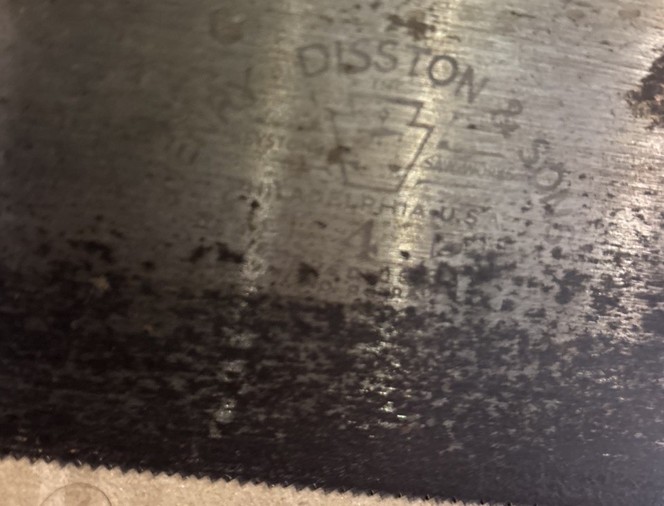 Vintage (1953-55) H. DISSTON & Sons No. 4 12” 13Tpi Back Saw Tool USA ...
