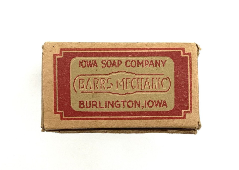 *Rare Vintage Barr’s Mechanic Soap Box - Iowa Soap Company Burlington ...