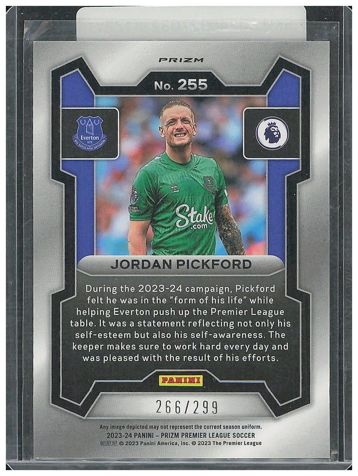 2023 Panini Prizm Jordan Pickford /299 Base Prizms Blue #255 | eBay