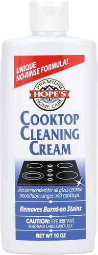 Cooktop Cleaning Cream, Fast Acting No-Rinse Cooktop Cleaner for Glass ...