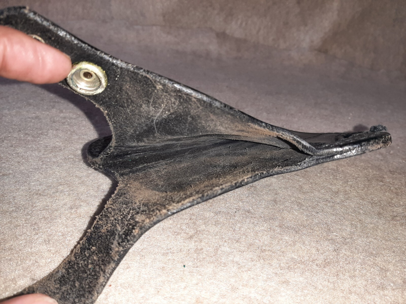 Vintage Black Leather Hand Gun Hip Holster TEX SHOEMAKER & Sons 11PC L ...