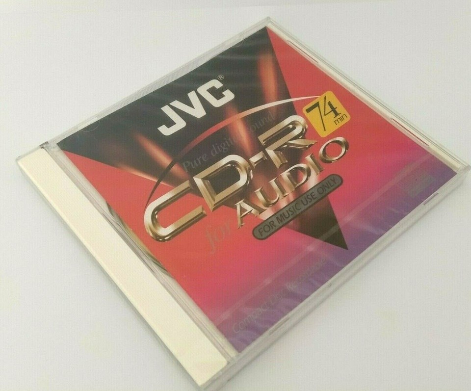 JVC CD-R74 / CD-RA74 Digital Audio Music CD-R Blank Recordable Disc 74 ...