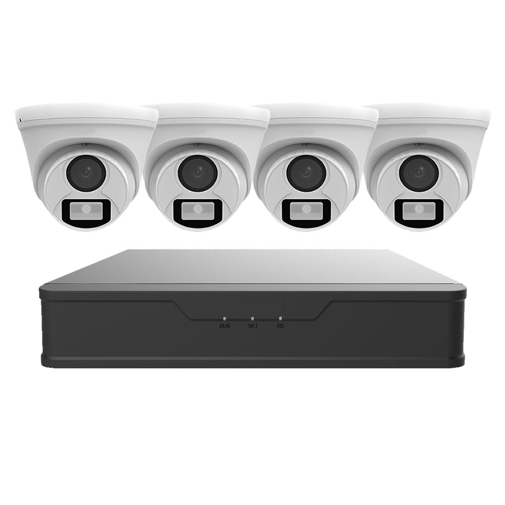 Uniarch CCTV System 2/4 Security Camera Kit Colour Night Vision HD ...
