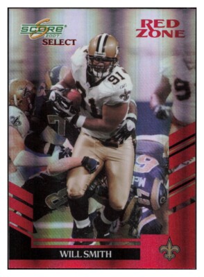 G806 WILL SMITH 2007 SCORE RED ZONE 19/30 NEW ORLEANS SAINTS #92 RARE ...