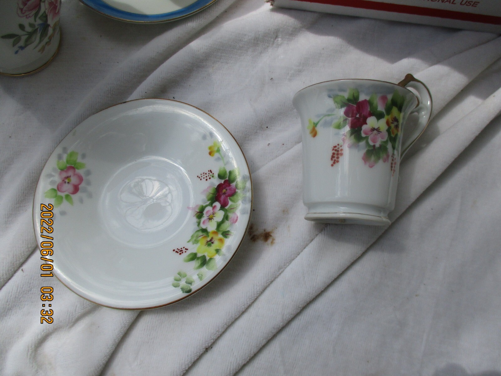 Vintage Wales Made In Japan Cup And Saucer Set Mini Demitasse TEA | eBay