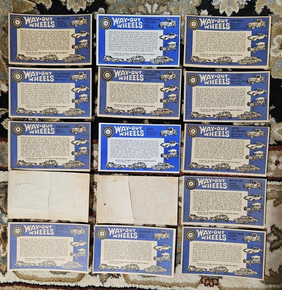 1970 Way out Wheels w/ Munsters Drag-u-La card, Rare, George Barris | eBay