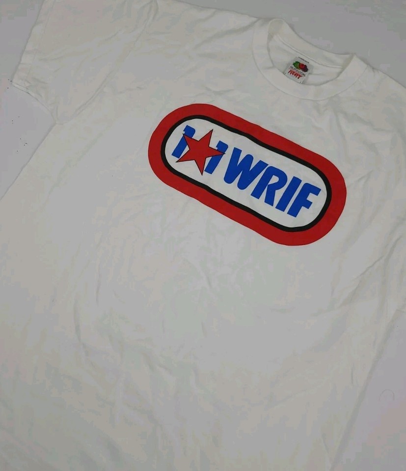 Vintage 101 WRIF Detroit Radio T Shirt Red White Blue Logo Vtg Y2k ...
