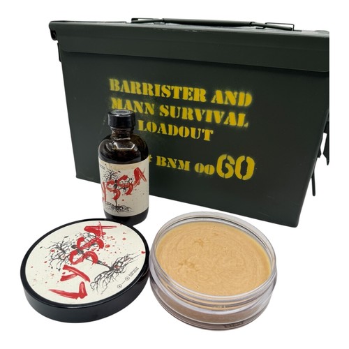 Barrister & Mann ~ 2019 Lyssa Shaving Soap & Aftershave Zombie Survival ...