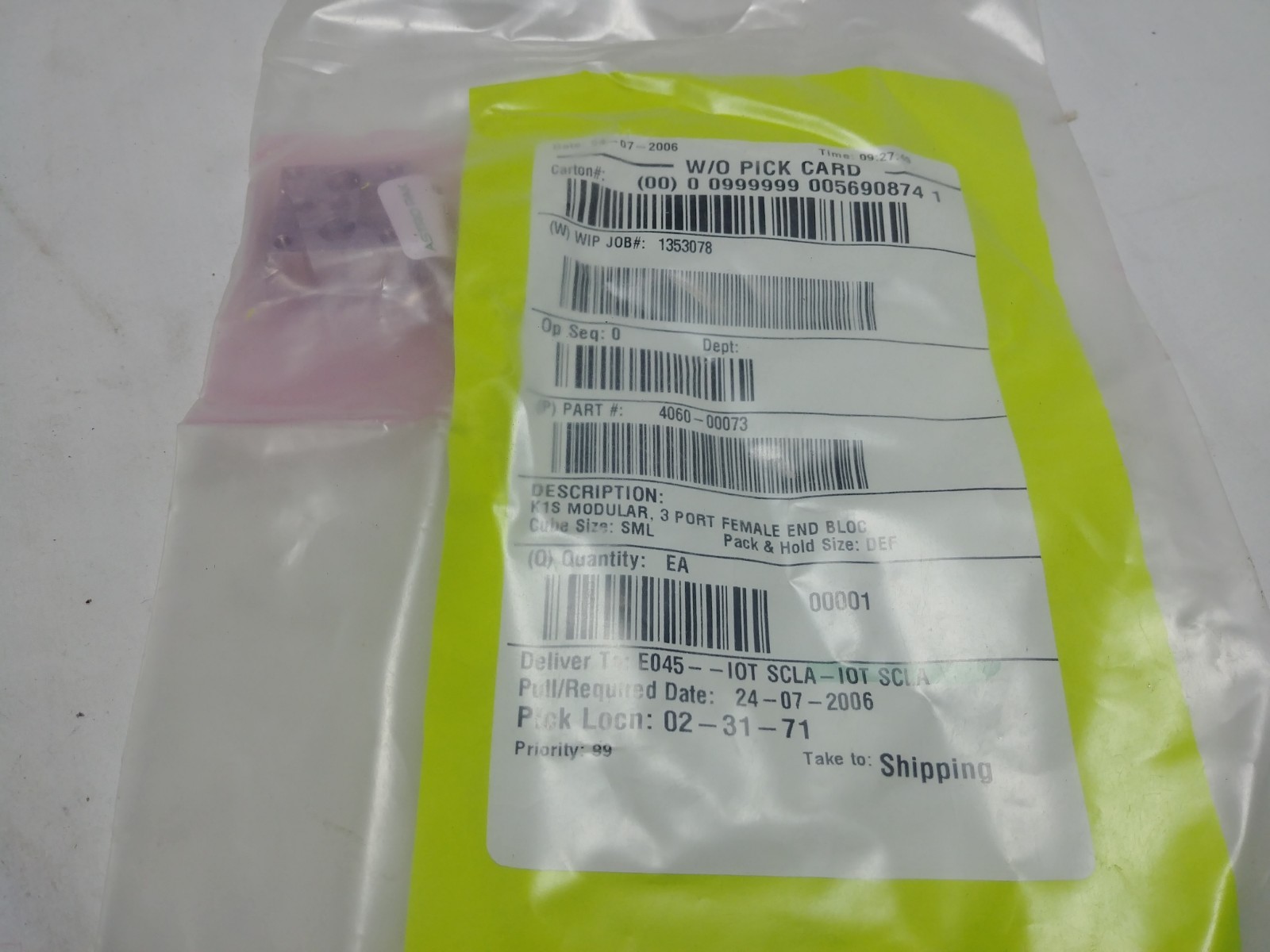 Applied Materials K1S Modular 3 Port Female End Block 4060-00073 | eBay