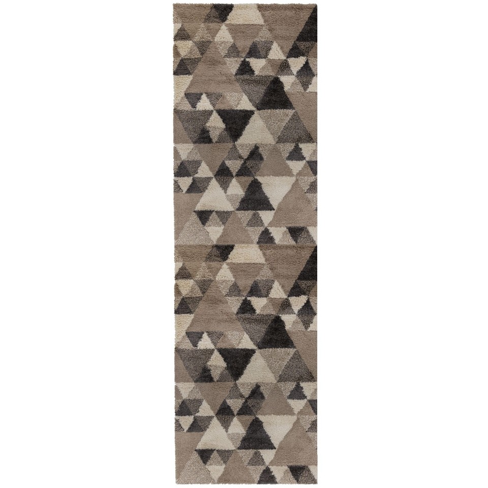 MOROCCAN RUG GEOMETRIC DAKARI TRIBAL THICK PILE SOFT SHAGGY RUG HALL ...
