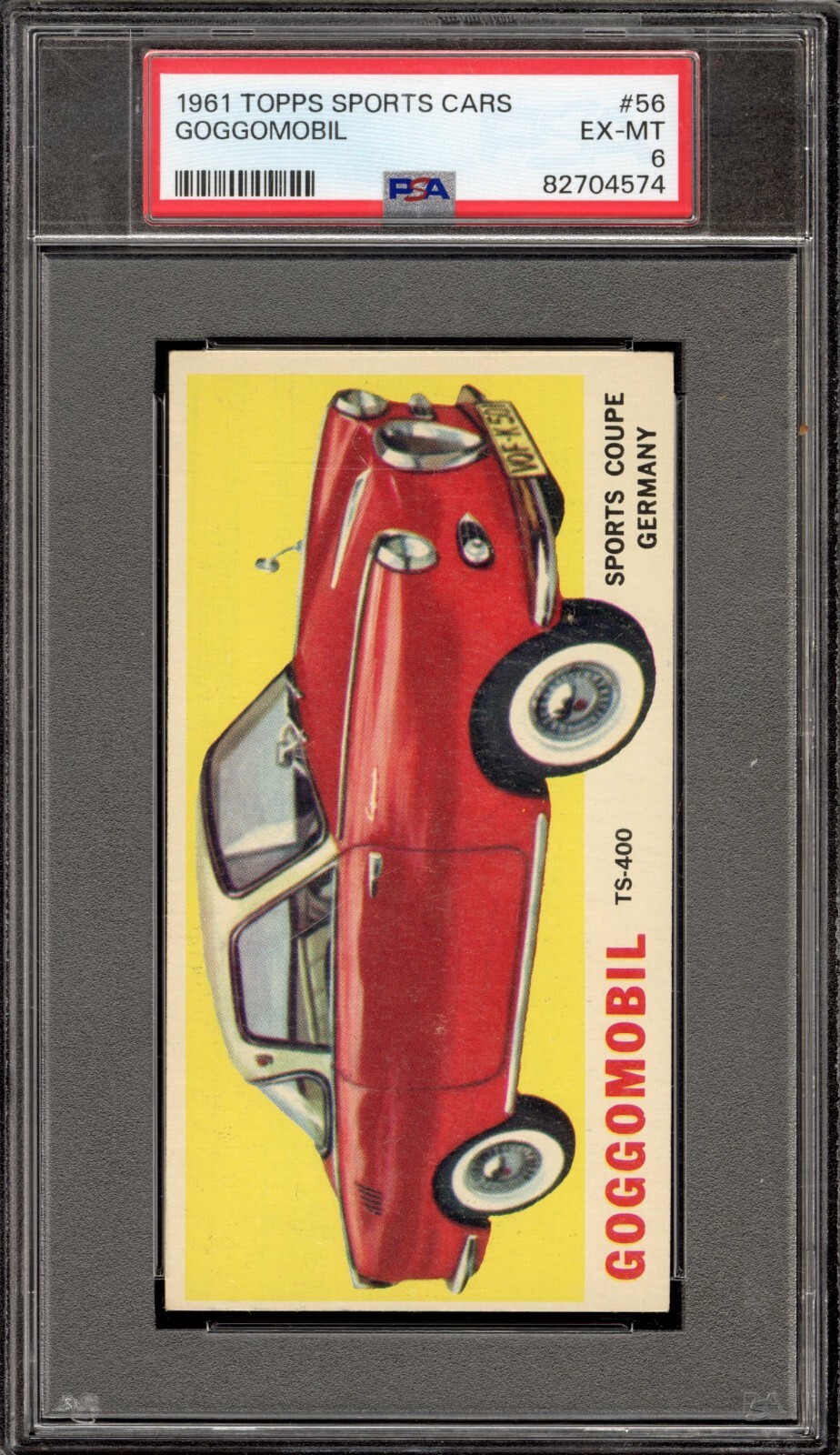 1961 Topps Sports Cars #56 Goggomobil - PSA EX-MT 6 - VSCARDS | eBay
