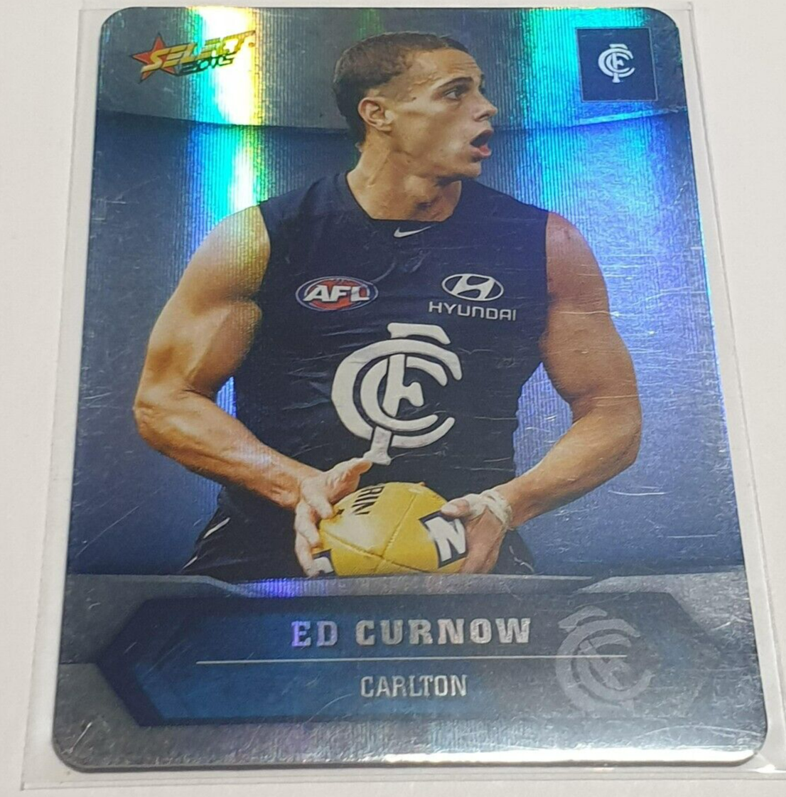 2015 Select Ed Curnow Holo Parallel Card - Carlton Blues | eBay Australia