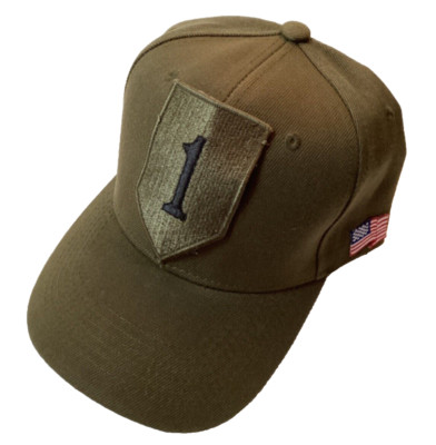 U.S. ARMY - 1ST INFANTRY DIVISION Military Ball Cap - OD GREEN | eBay