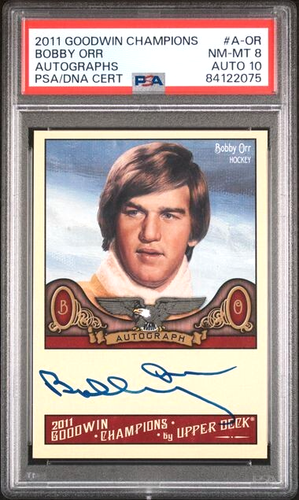 2011 Goodwin Champions Autograph Bobby Orr #A-OR PSA 8 Boston Bruins | eBay