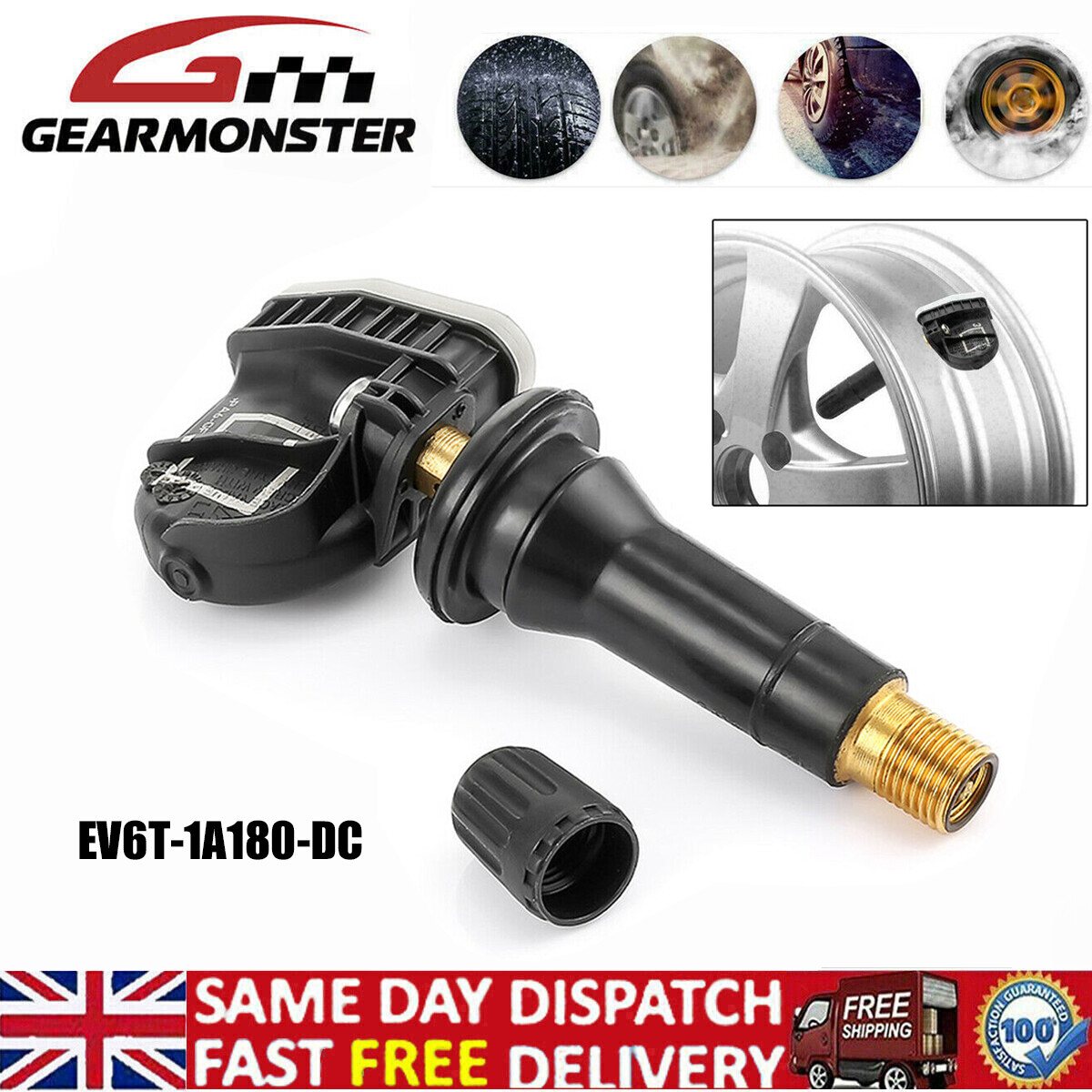 TPMS Tyre Pressure Sensor 1862980 2036832 For Ford B-Max C-Max Focus ...