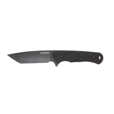 Schrade Regime Black G10 AUS-8 Fixed Black Blade Knife Belt Sheath ...