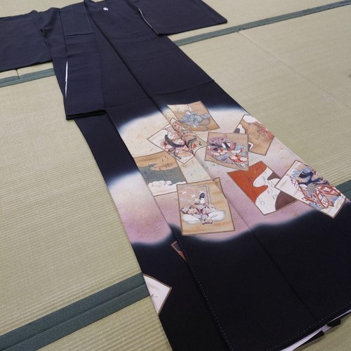 Bespoke black tomesode pure silk Hiyoku tailoring artist's creations | eBay