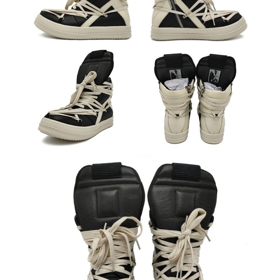 rick High-top shoes men's shoes star graphics owens | eBay