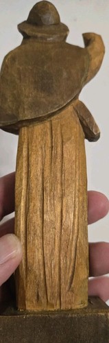 HAND CARVED WOODEN SCULPTURE STATUE OF SANT YAGO SAINT JACOBUS JACOB ...