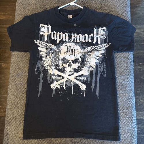 Vintage 90s Y2K Papa Roach Come to Papa Band Rock Alt Nu Metal Men’s ...