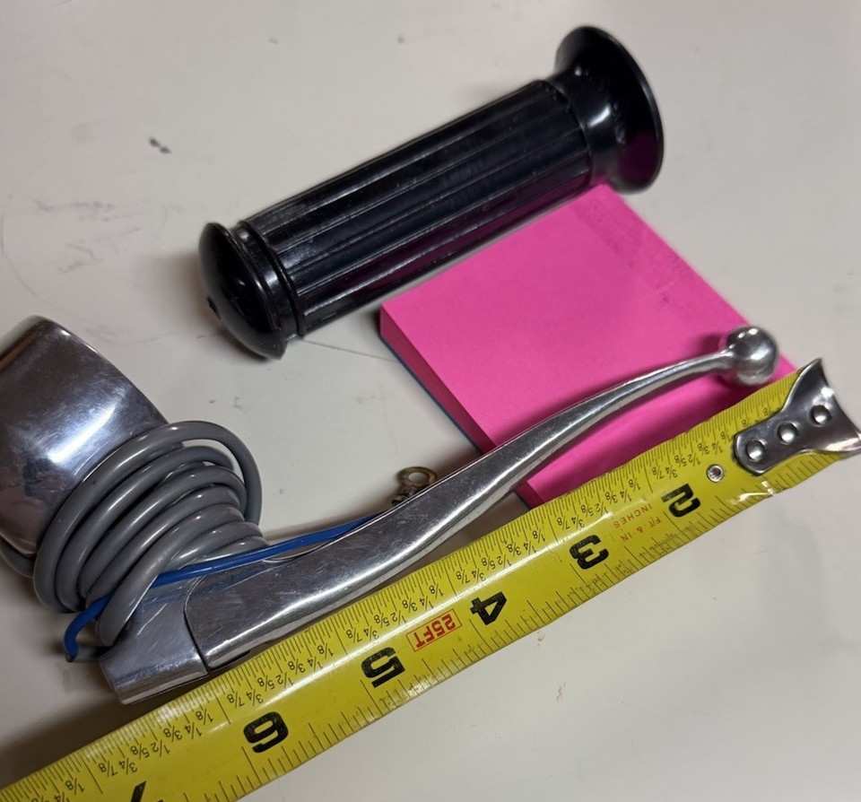 2 Vintage Motorcycle Clutch Lever Horn Perch Switch Wiring 7/8" Benelli ...