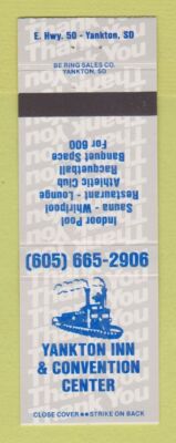 Matchbook Cover - Yankton Inn Convention Center Yankton SD | eBay