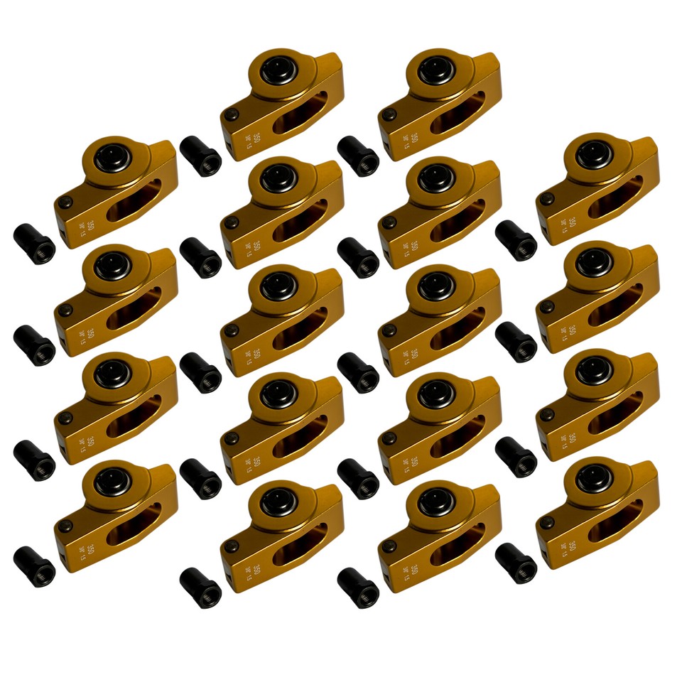 Aluminum Roller Rocker Arms Set 1.5 Ratio 3/8" For SBC Small Block ...