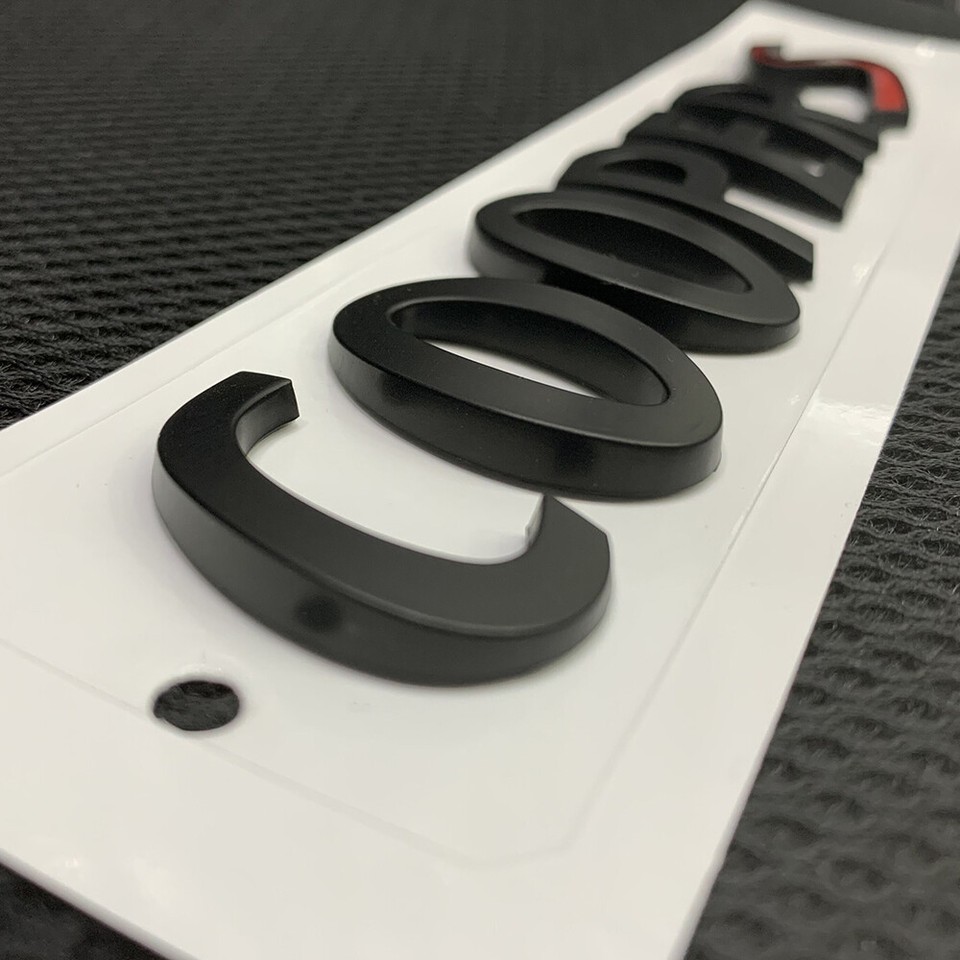 Matte Black Emblem Badge CooperS Countryman Clubman FOR Mini Cooper R53 ...