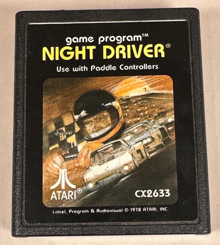 Atari Night Driver Game 1978, Game Program CX2633 | eBay