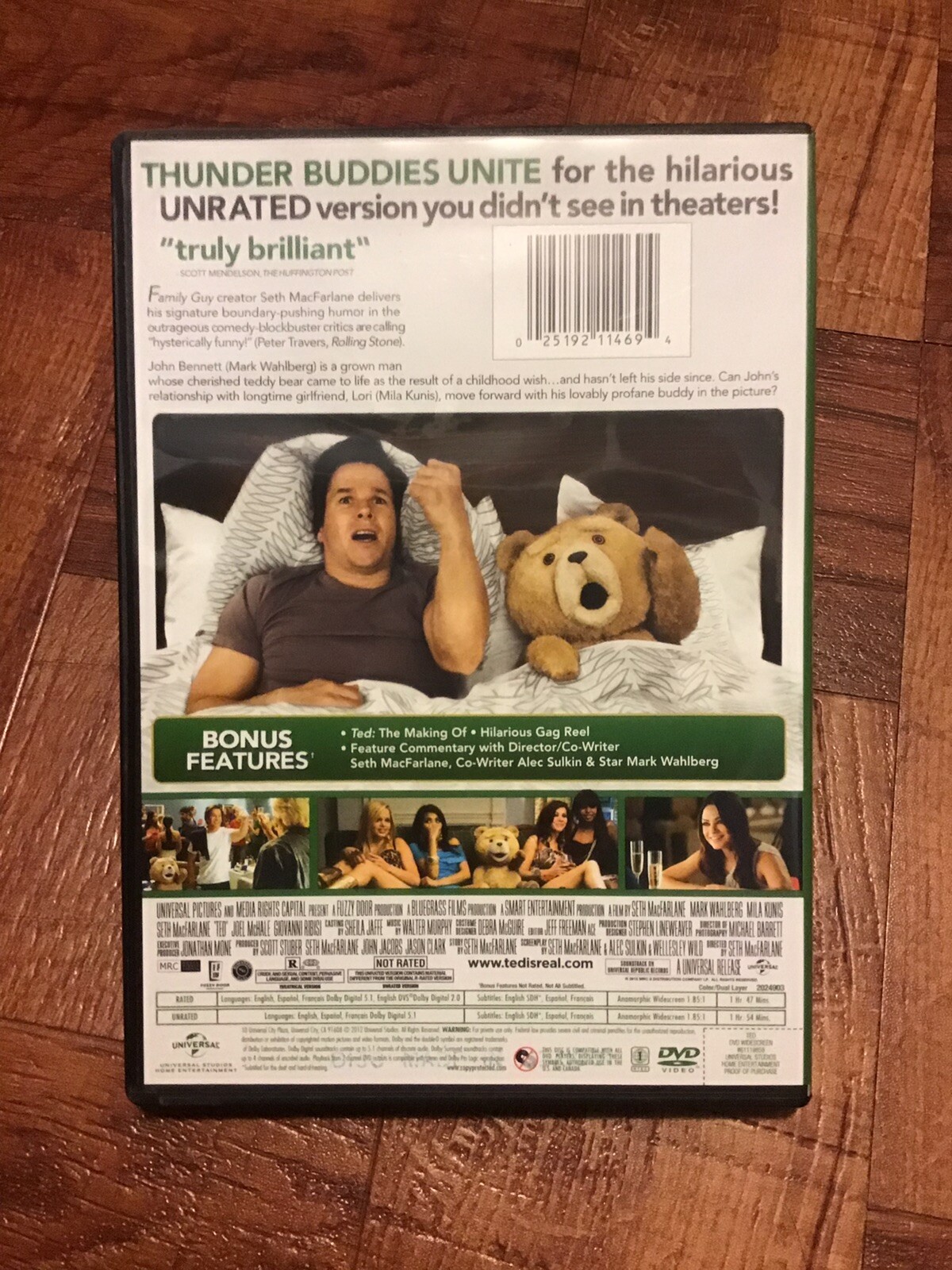 Ted (DVD, 2012, UNRATED) 25192114694| eBay