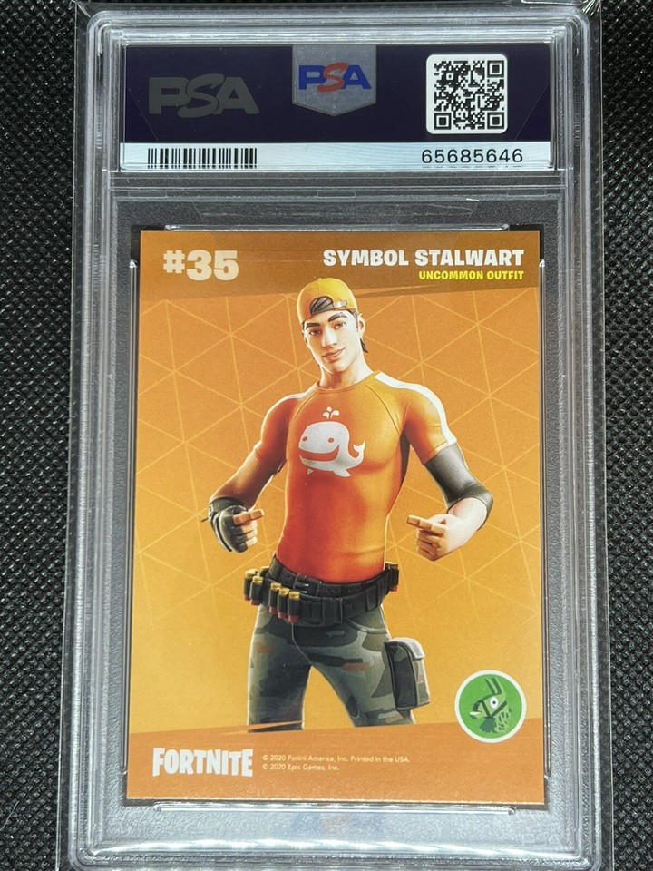 2020 Panini Fortnite Series 2 SYMBOL STALWART #35 HOLOFOIL PSA 9 MINT ...