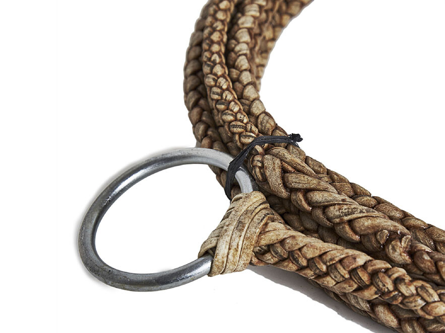 Ranch Rope Lariat Lasso Reata. Rawhide Leather Braided 4/6/8 Cords 34 ...