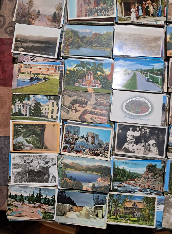 100 Postcard Lot - 1900s to Modern - Used & Unused- Art Scrapbooking ...