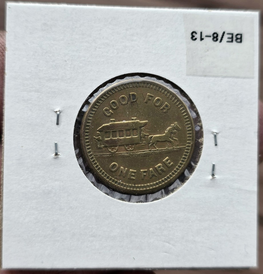 Minneapolis Street Ry. Co. Minnesota MN (Horsecar) Transit Token 540C ...