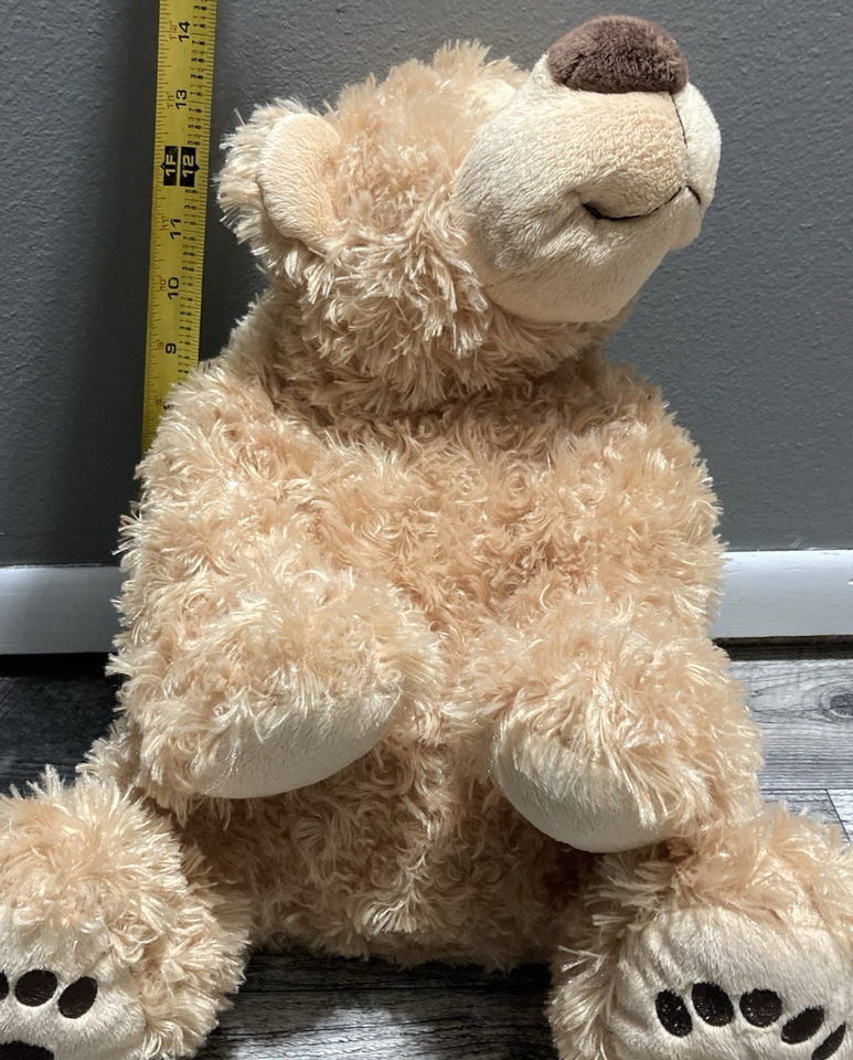 Plush Light Brown Bear Paw Print Dan Dee Collector's Choice Soft Floppy ...