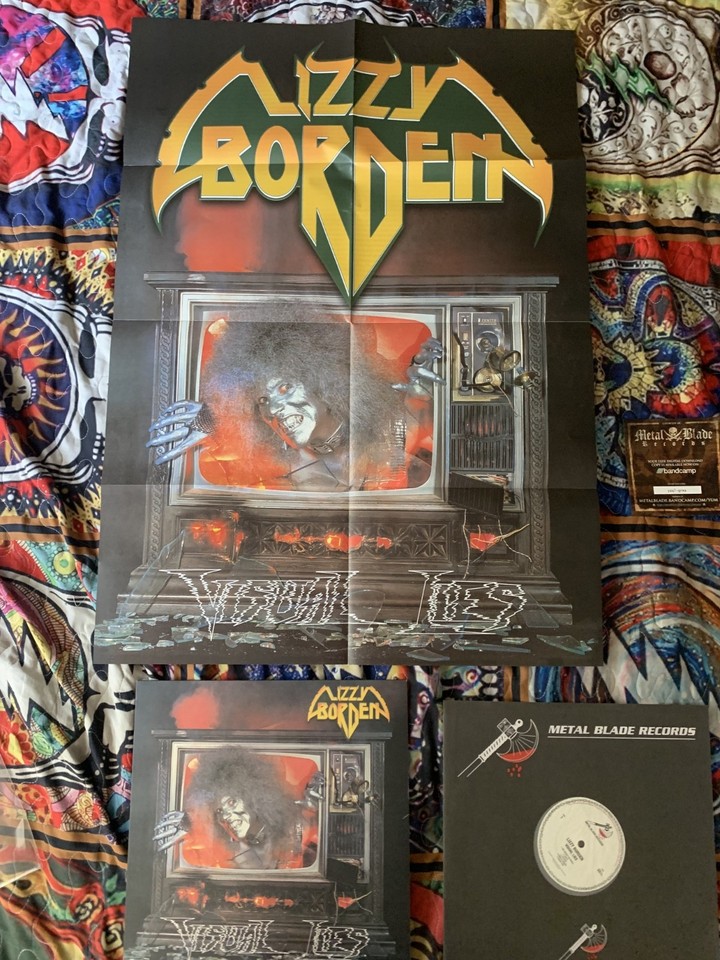 Lizzy Borden Visual Lies Silver Vinyl LP Record w/poster& download card ...